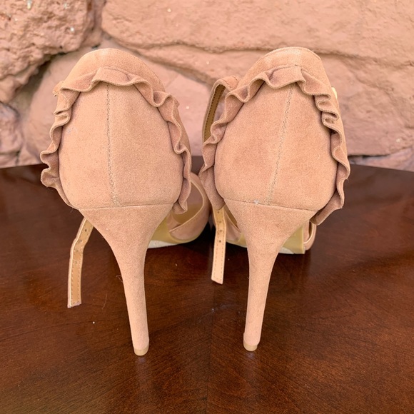 Anne Michelle | Shoes | Suede Anne Michelle Heels Size 7 | Poshmark